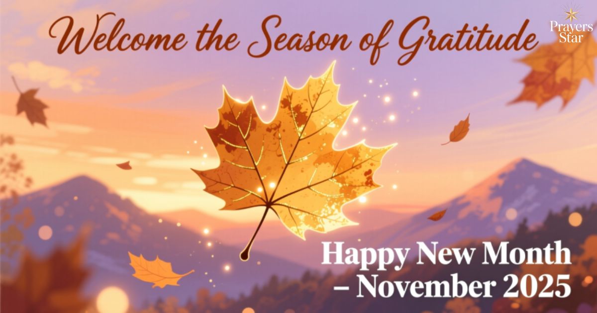 100 Happy New Month Prayer Messages for November 2025